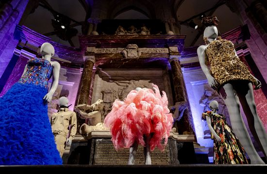 Pink Feather Explosion Dress Outfit Pink Editorial Stock Photo - Stock ...