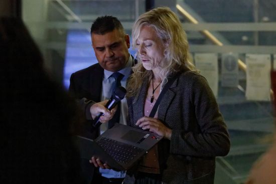 Anna Redfern R Reads Statement Next Editorial Stock Photo - Stock Image ...