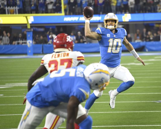 Los Angeles Chargers Quarterback Justin Herbert Editorial Stock Photo ...