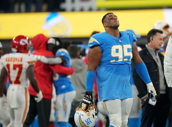 Chargers Christian Covington Frowns After Being Editorial Stock Photo ...