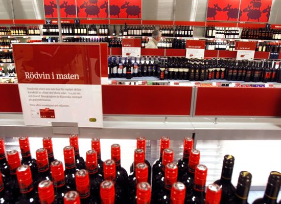 Systembolaget Liquor Store Customer Looking Red Editorial Stock Photo ...