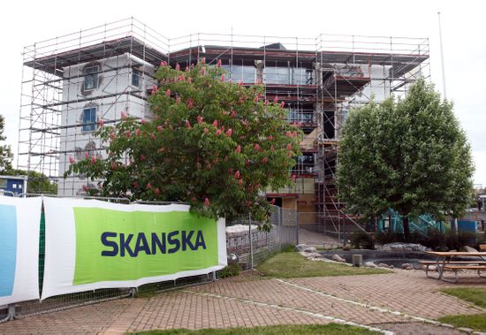 Construction Company Skanska Building Property Editorial Stock Photo ...