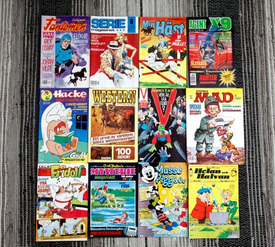 Various Swedish Comic Books Editorial Stock Photo - Stock Image ...