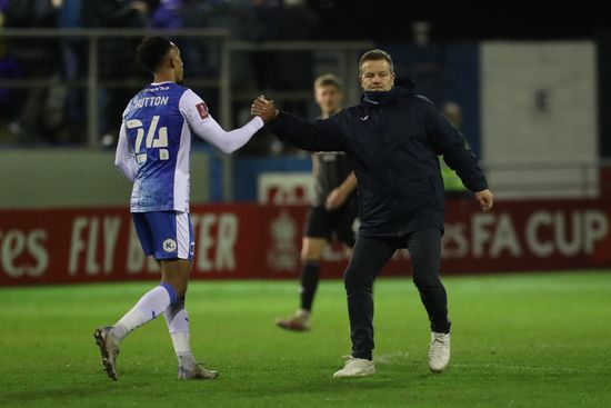 Barrow Manager Mark Cooper Remeao Hutton Editorial Stock Photo - Stock ...