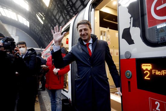 Trenitalia Ceo Luigi Corradi Poses Arrival Editorial Stock Photo ...