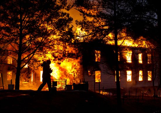 Fire House Rescue Services Site Editorial Stock Photo - Stock Image ...
