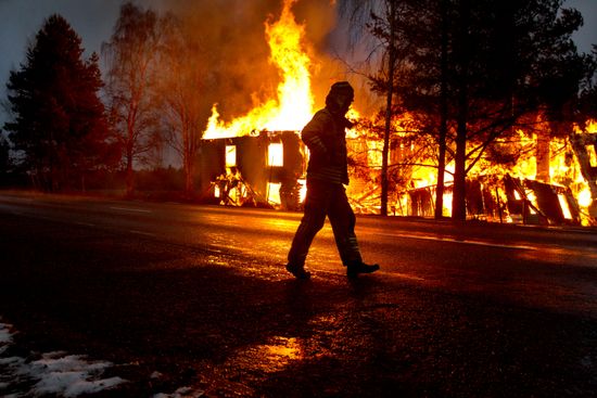 Fire House Rescue Services Site Editorial Stock Photo - Stock Image ...
