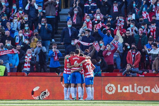 Jorge Molina Granada Celebrates Goal During Editorial Stock Photo ...