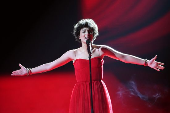 French Singer Barbara Pravi Performs During Editorial Stock Photo ...