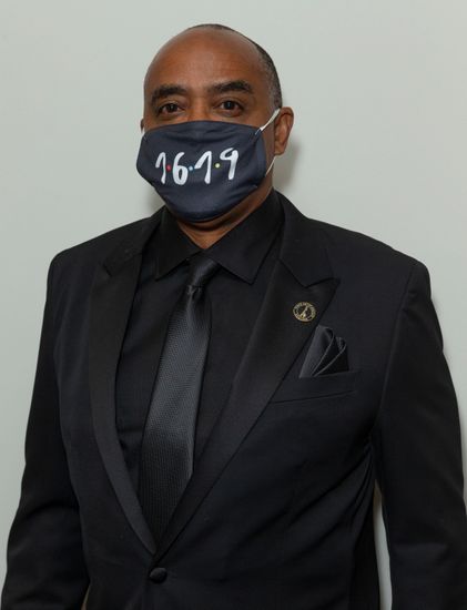 Mark Neely Wearing Mask Depicting 1619 Editorial Stock Photo - Stock ...