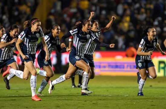Rayadas De Monterrey Players Pose Champions Editorial Stock Photo ...