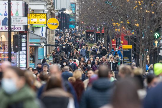 Shoppers Packed Oxford Street London Only Editorial Stock Photo - Stock ...