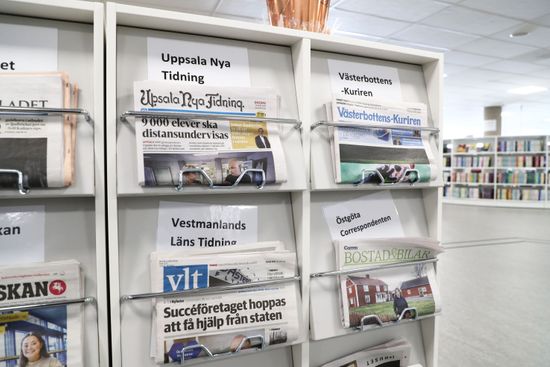 Picture Newspapers Library Several Media Groups Editorial Stock Photo ...