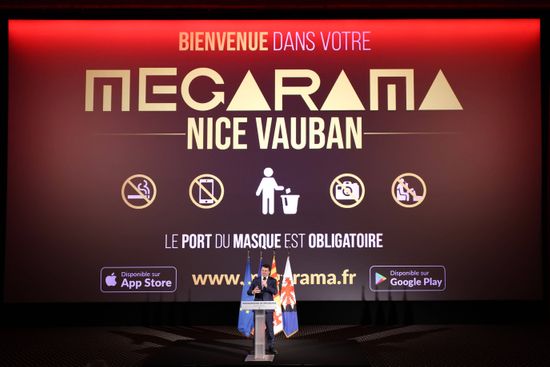 Inauguration Cinema Megarama Saintjeandangely Christian Estrosi ...