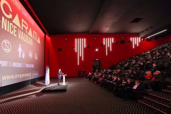 Inauguration Cinema Megarama Saintjeandangely Christian Estrosi ...