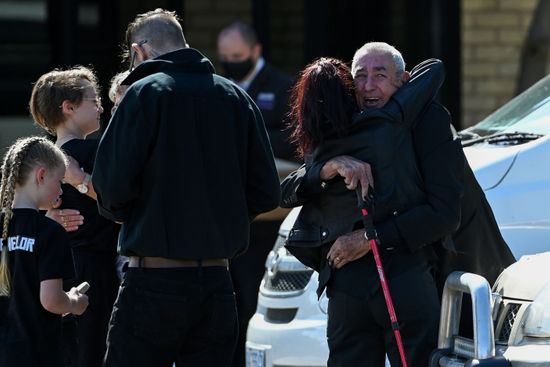 Mourners Arrive Funeral Zane Mellor Mersey Editorial Stock Photo ...