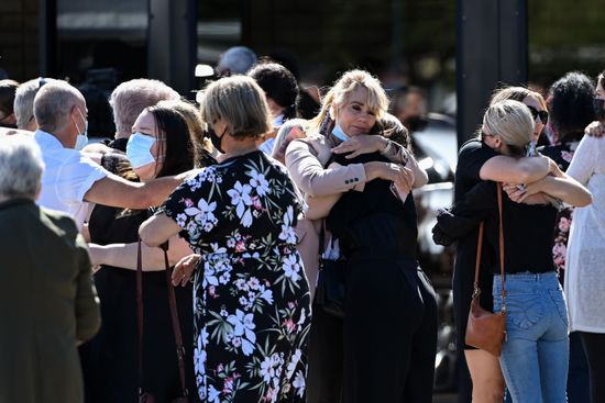 Mourners Arrive Funeral Zane Mellor Mersey Editorial Stock Photo ...