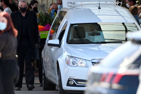Flowers Placed Hearse Alongside Coffin Zane Editorial Stock Photo ...