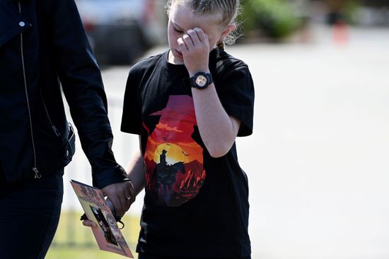 Mourners Leave Chapel After Funeral Zane Editorial Stock Photo - Stock ...