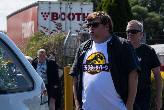 Tim Mellor C Seen Behind Hearse Editorial Stock Photo - Stock Image ...