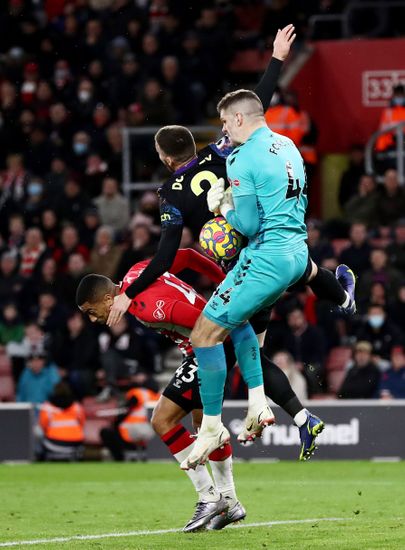 Fraser Forster Southampton Spills Ball After Editorial Stock Photo ...