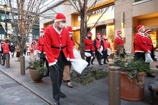 Some 260 Office Workers Santa Costumes Editorial Stock Photo - Stock ...