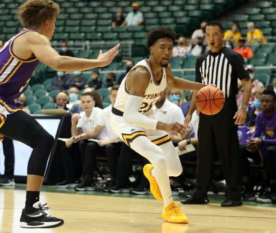 Wyoming Cowboys Forward Jeremiah Oden 25 Editorial Stock Photo - Stock ...