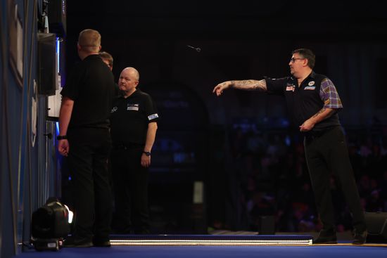 Gary Anderson Acton During His Match Editorial Stock Photo - Stock ...