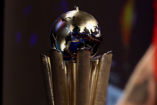 Reflection Seen Pdc Trophy Michael Smith Editorial Stock Photo - Stock ...