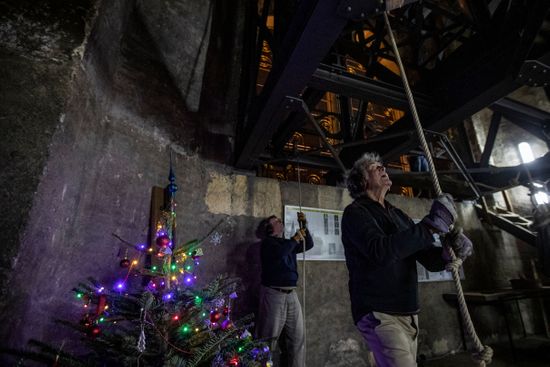 Bell Ringers Inside Bell Tower St Editorial Stock Photo - Stock Image ...