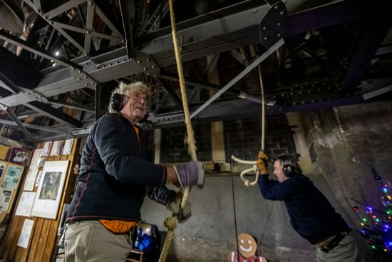 Bell Ringers Inside Bell Tower St Editorial Stock Photo - Stock Image ...
