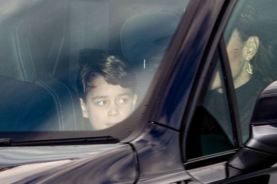 Prince George Leaving Christmas Day Morning Editorial Stock Photo ...