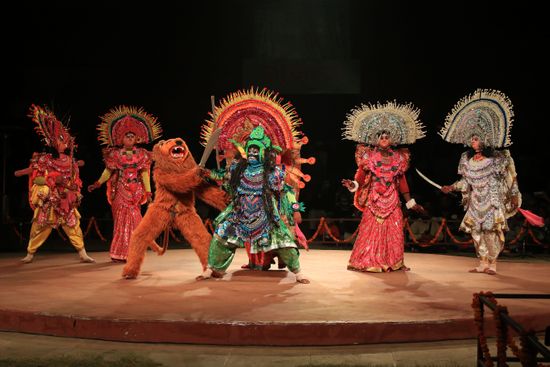 Artists Jharkhand Region Perform Traditional Manbhum Editorial Stock ...