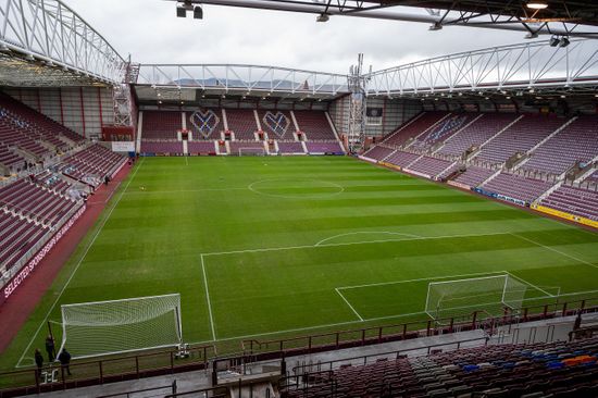 General View Inside Tynecastle Park Edinburgh Editorial Stock Photo ...