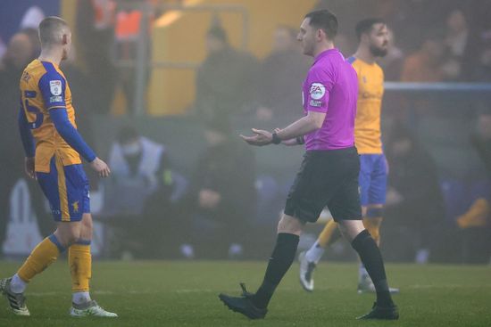 Referee Simon Mather During Efl Sky Editorial Stock Photo - Stock Image ...