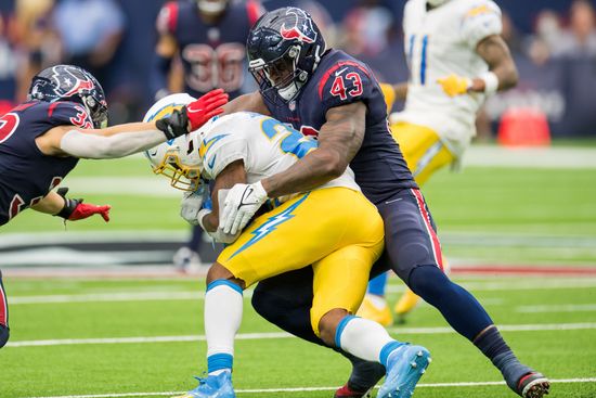 Houston Texans Middle Linebacker Neville Hewitt Editorial Stock Photo ...