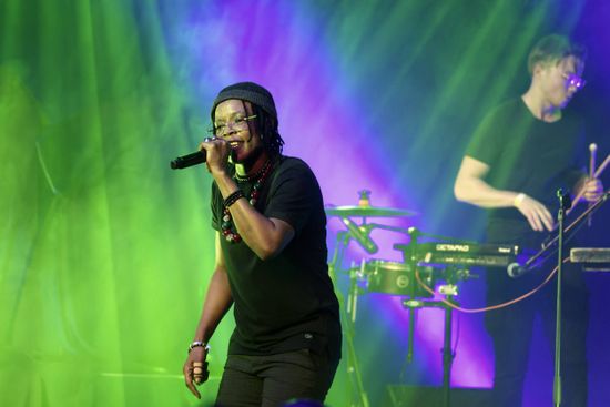 Malian Rapper Ami Yerewolo Concert Festivity Editorial Stock Photo ...