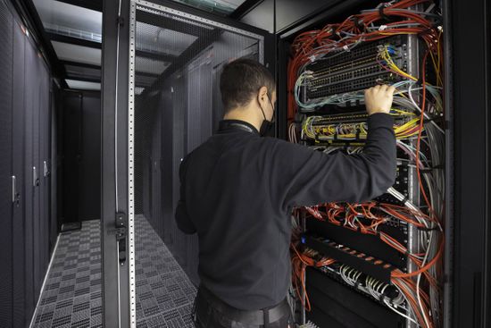 Connections Back Ssdequipped Server Bay Monaco Editorial Stock Photo ...