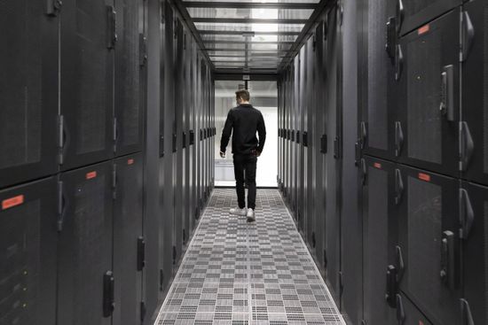 Room Server Bay Equipped Ssd Disk Editorial Stock Photo - Stock Image ...
