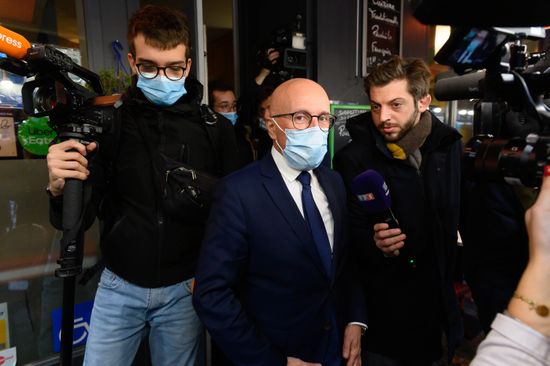Eric Ciotti Paul Larrouturou French Conservative Editorial Stock Photo ...
