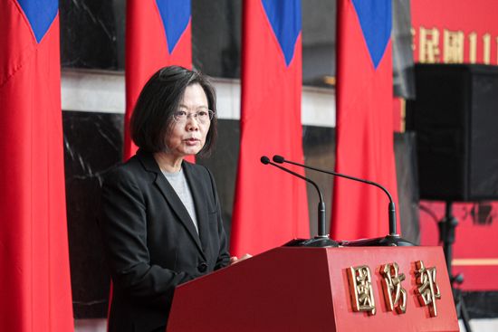 Taiwanese President Tsai Ingwen Gives Her Editorial Stock Photo - Stock ...