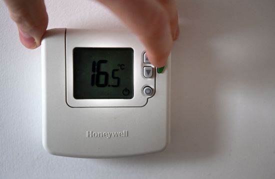 Thermostat Central Heating Device Home London Editorial Stock Photo ...