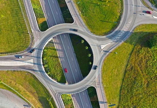 Aerial View City Motala Roundabout Mcdonalds Editorial Stock Photo ...