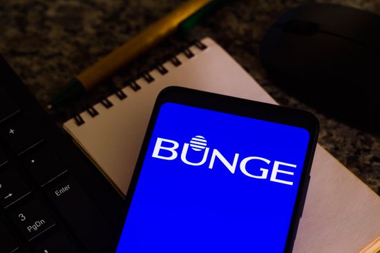 This Photo Illustration Bunge Limited Logo Editorial Stock Photo ...