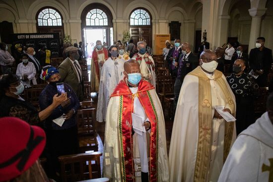 Procession Walks Down Isle During Memorial Editorial Stock Photo ...