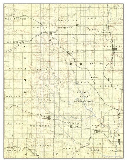 Usa Timeless Maps Hiawatha Kansas Map Editorial Stock Photo - Stock ...