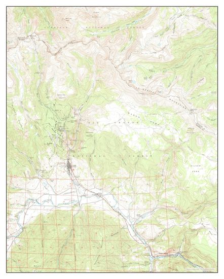 Usa Timeless Maps Creede Colorado Map Editorial Stock Photo - Stock ...