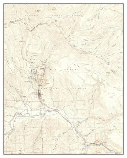 Usa Timeless Maps Creede Colorado Map Editorial Stock Photo - Stock ...
