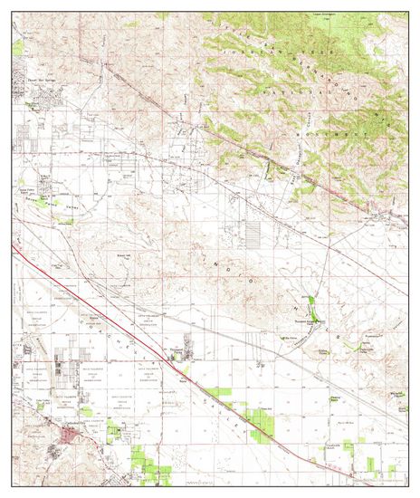 Usa Timeless Maps Thousand Palms California Editorial Stock Photo ...