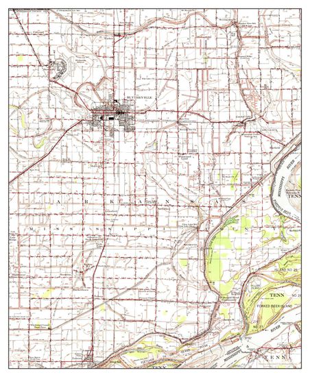 Usa Timeless Maps Blytheville Arkansas Map Editorial Stock Photo ...